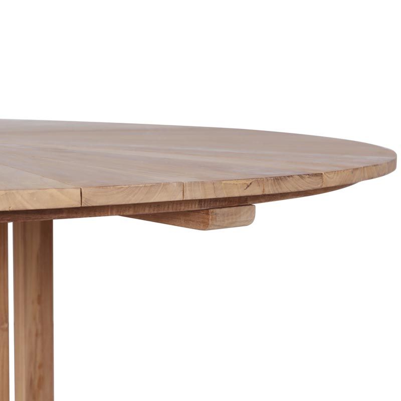 Table ronde jardin teck massif 10 personnes | Livraison Gratuite