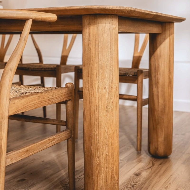 Table repas design teck massif recyclé 225cm DINO d-bodhi